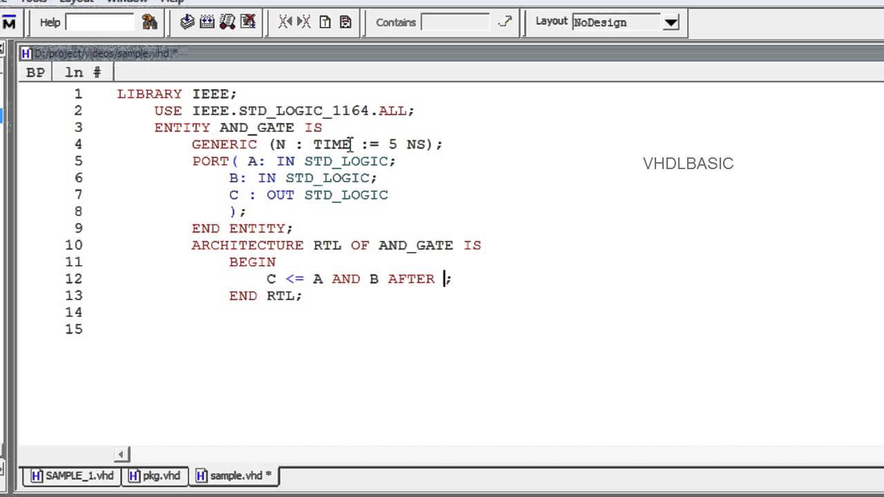 VHDL BASIC Tutorial - GENERIC