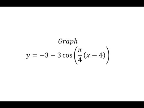 Graph a Transformation of The Cosine Function y=Acos(B(x-D))+C (Neg A ...