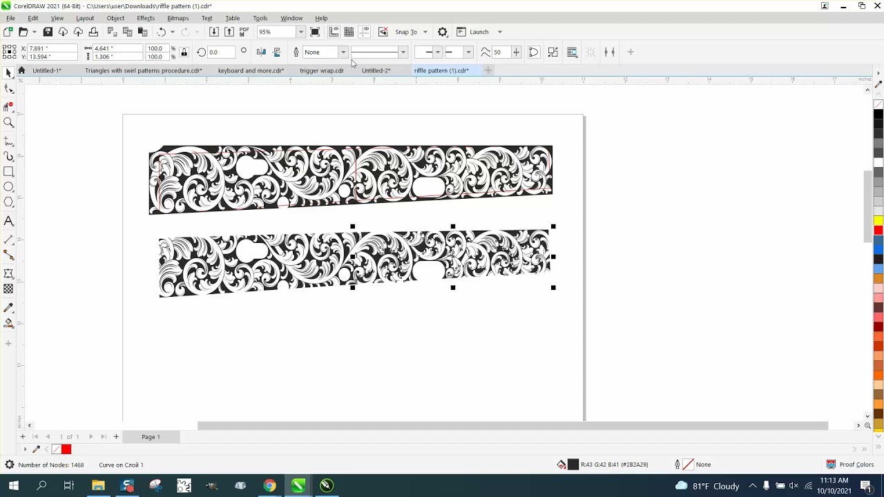 Corel Draw Tips & Tricks Intersect with a seamless Pattern