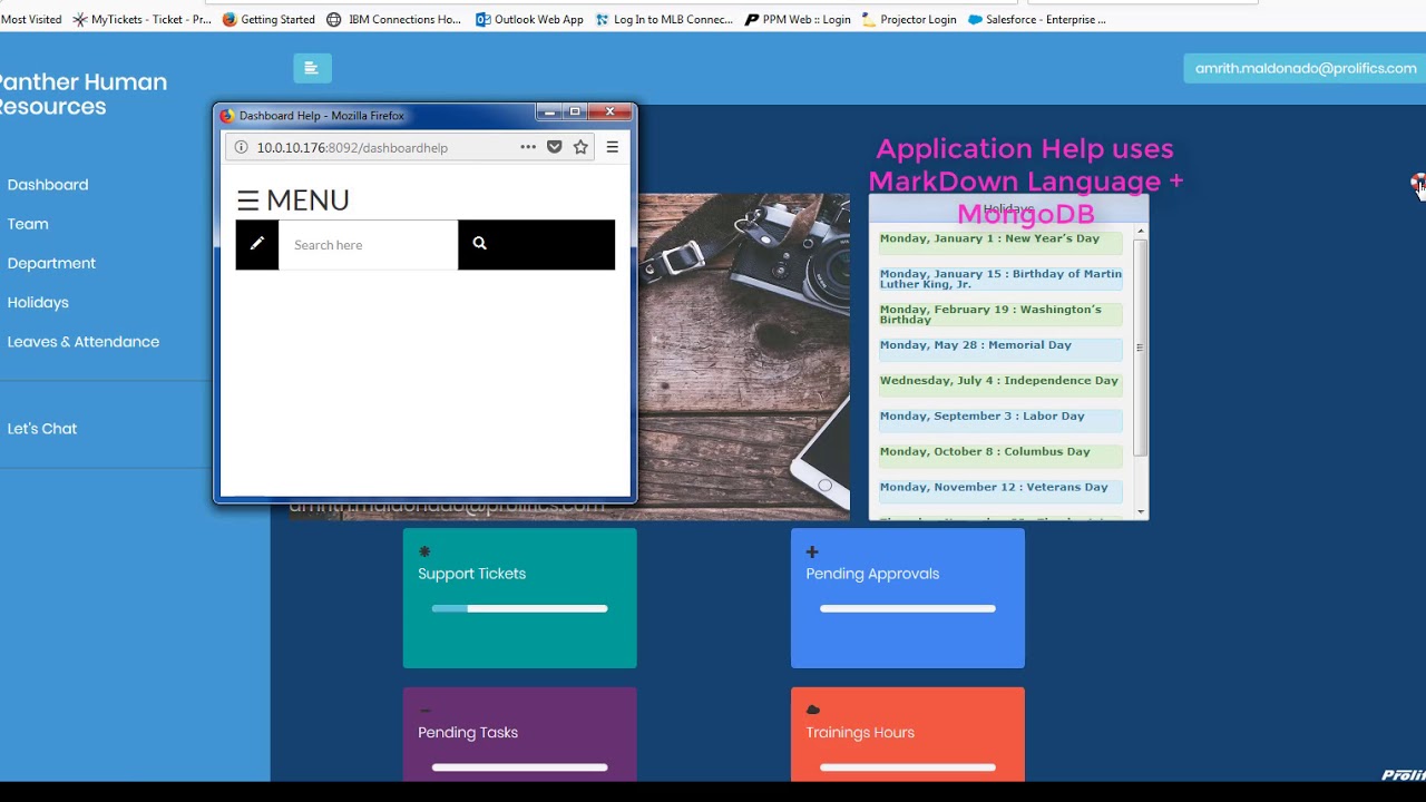 #Panther Human Resource Application