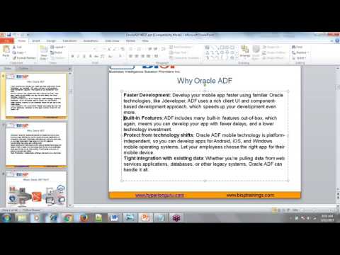 Oracle ADF Intro Session | Learn Oracle ADF Online Training By Expert ...
