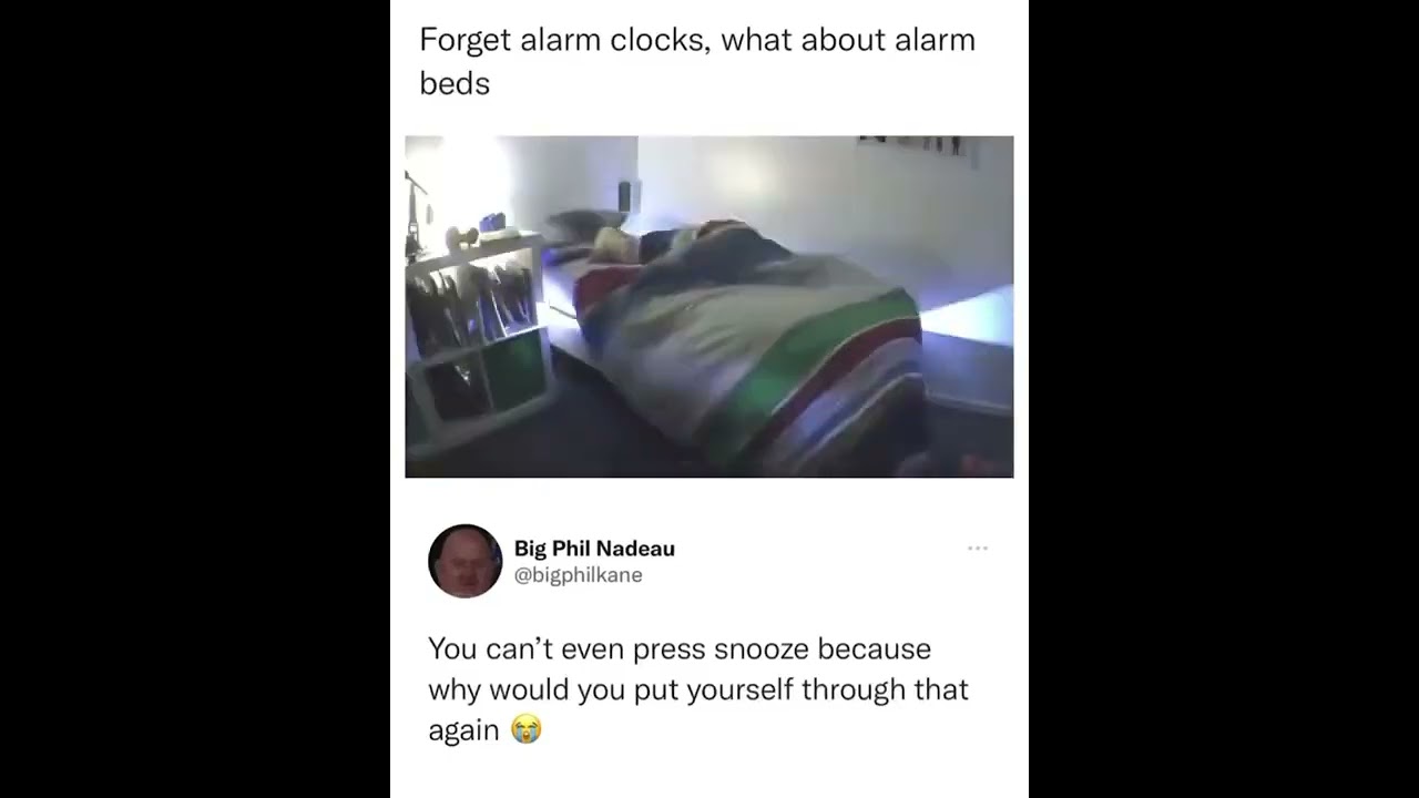 Forget about alarm clocks, what about alarm beds