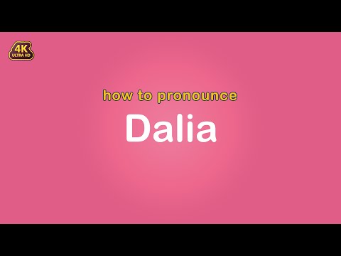 how to pronounce Dalia 【Name】