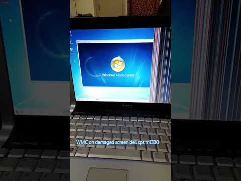 windows media center on screen-damaged dell xps m1330
