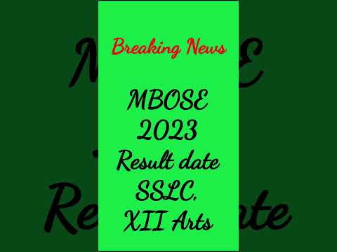 MBOSE-2023# SSLC#HSSLC (Arts)