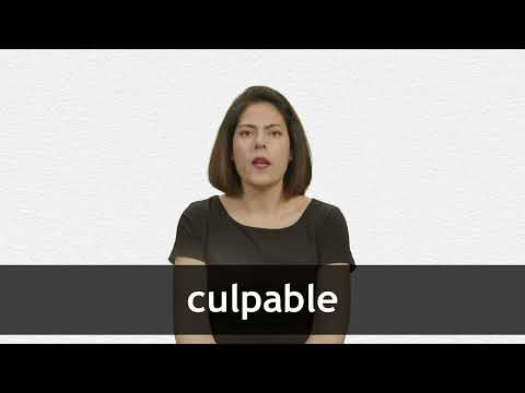 Traducción en inglés de “CULPABLE” | Collins Diccionario español-inglés