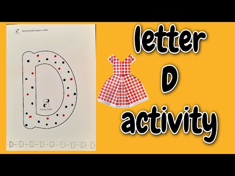 Letter D Activity for Preschoolers | Fun Dot Painting & Writing Practice