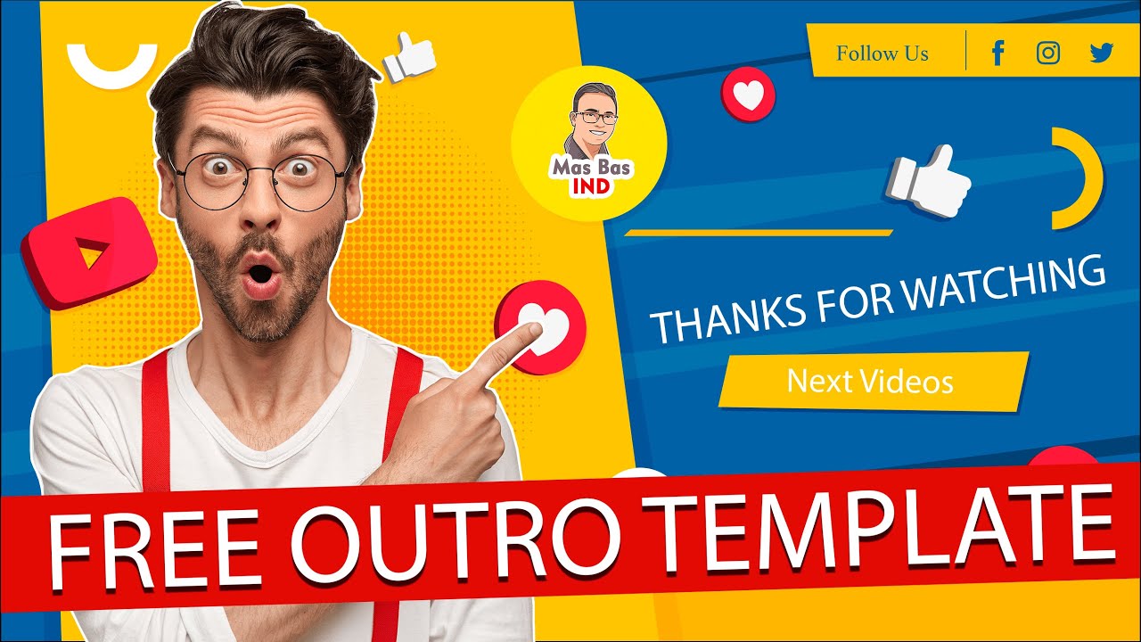 5 FREE OUTRO/END SCREEN TEMPLATES FOR MORE INTERESTING VIDEOS