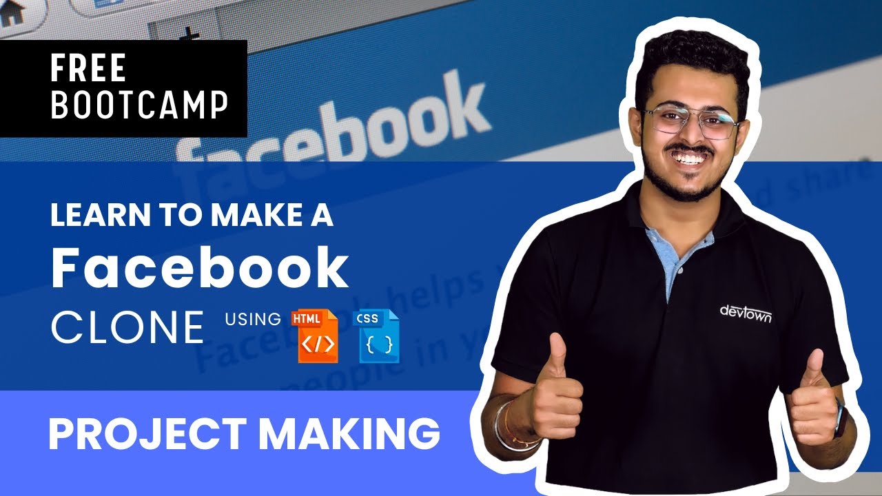Lets Make a  @Facebook  Clone | Cloning Facebook using HTML & CSS | Project Making