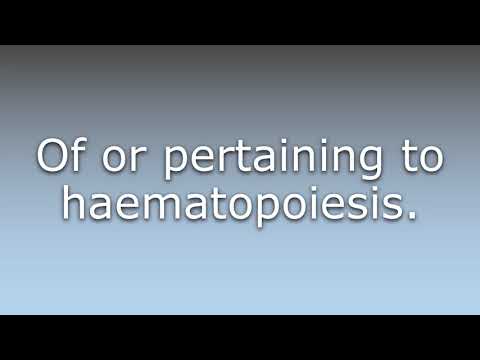 What does Haematopoietic mean?