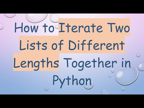 How to Iterate Two Lists of Different Lengths Together in Python