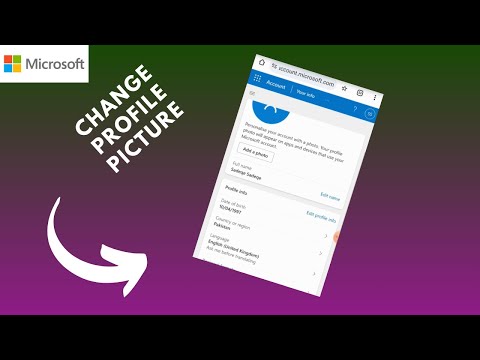 how to change microsoft profile picture