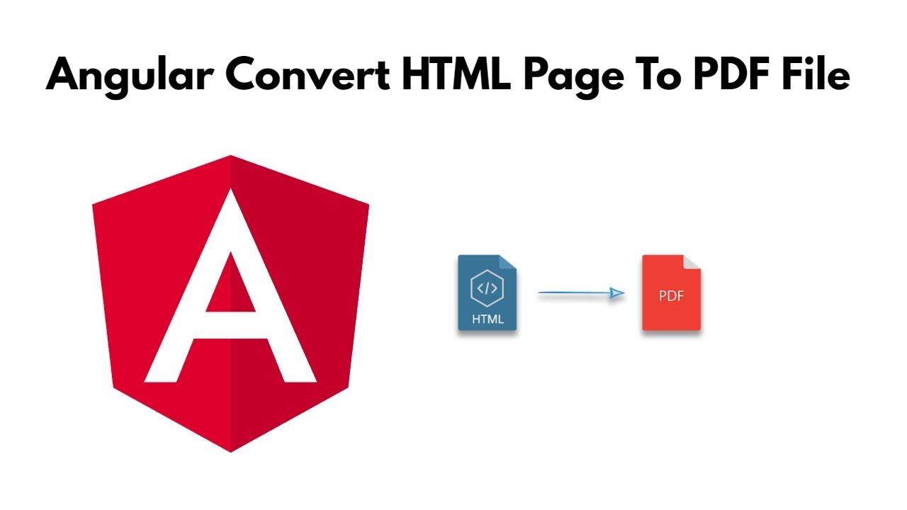 How To Convert HTML Page To PDF In Angular
