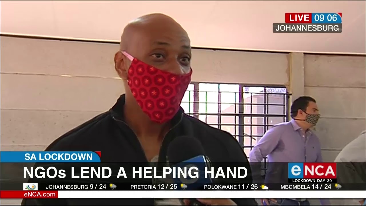 NGOs are providing food parcels to communities