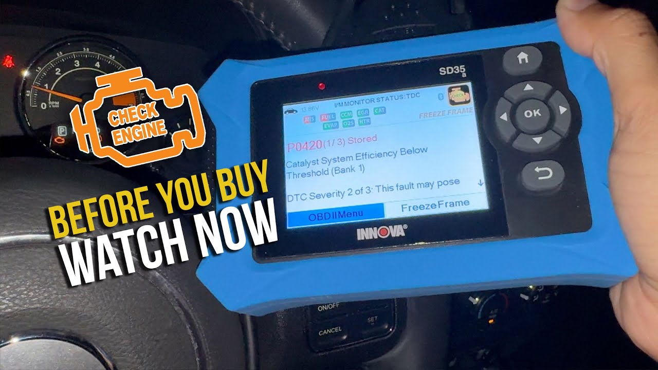 Innova SD35 OBD2 Scanner Review | Check Engine Light All-System Diagnostic Tool ABS, SRS, and TPMS