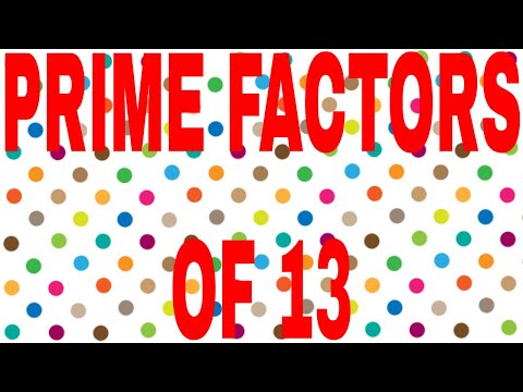 Prime factors of 13