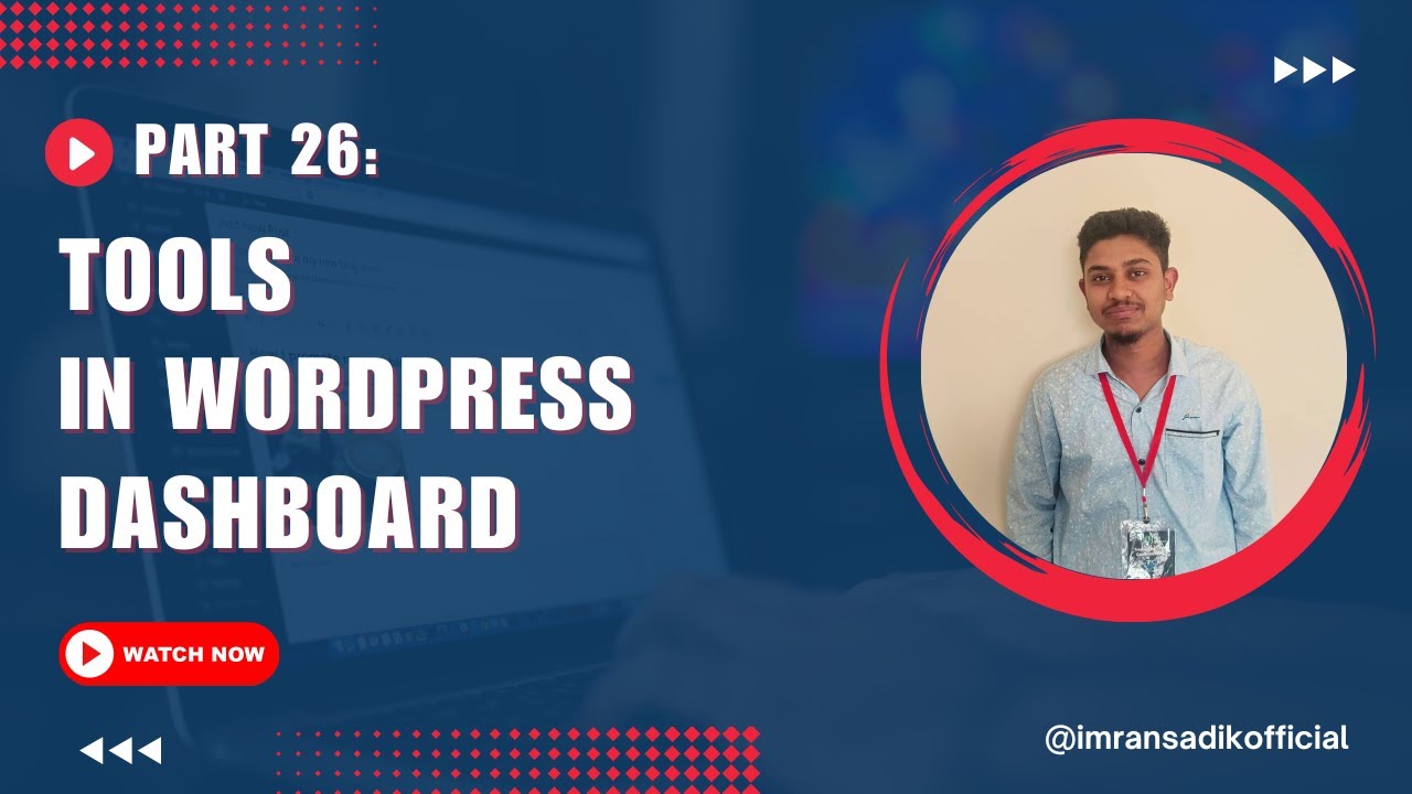 WordPress Bangla Tutorial for Beginners | 26. Tools In WordPress Dashboard