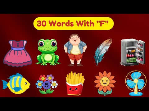 30 words that start with F | F se start hone wale words