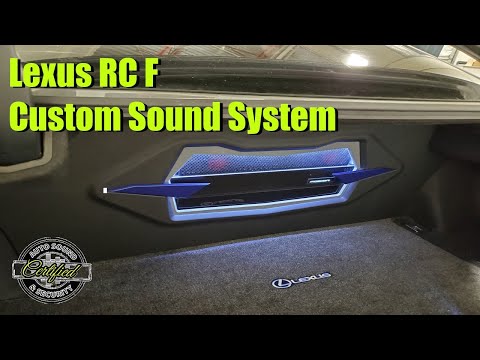 Lexus RC F custom sound system (Certified Autosound & Security)