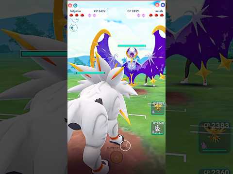Solgaleo V/S Lunala PVP Legendary Battle in #pokemongo