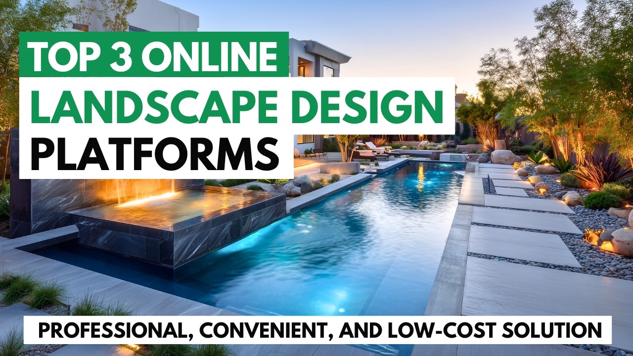 Top 3 Online Landscape Design Platforms | Professional and low-cost garden design solution.