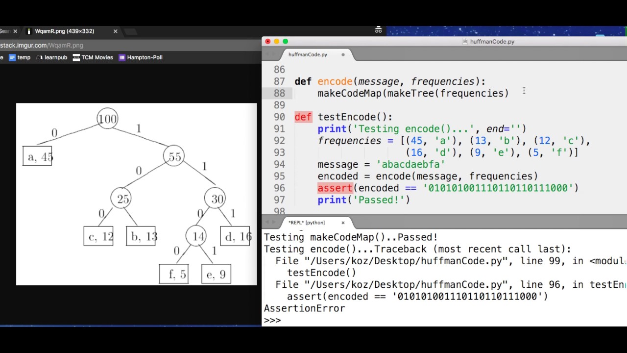huffman coding part 4 encode