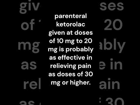Ketorolac Ceiling Dose