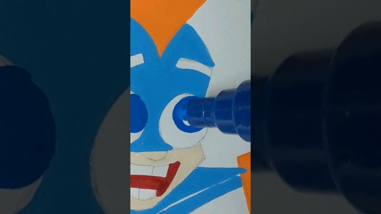 Drawing Johnny X with POSCA MARKERS! #johnnytest #art #coloring #poscaart #satisfying #shorts