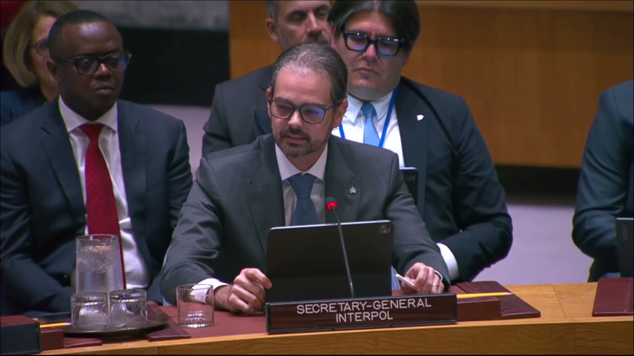INTERPOL Secretary General addresses the UN Security Council
