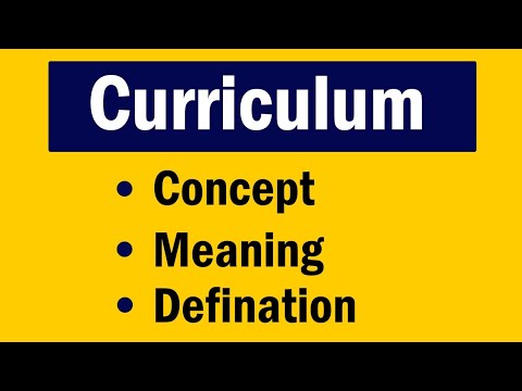 Curriculum Concept of Curriculum, meaning, definition of Curriculum by Zeshan Umar