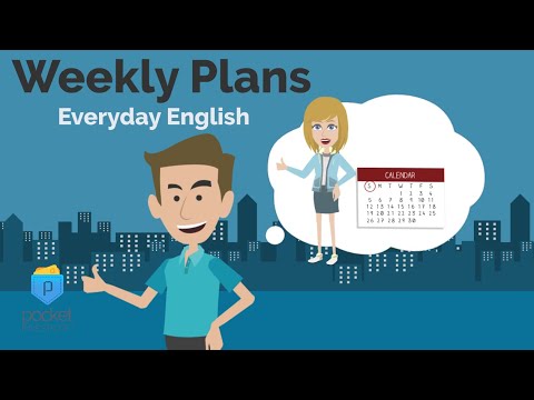 Weekly Schedule | My Plan deep liste…: English ESL video lessons