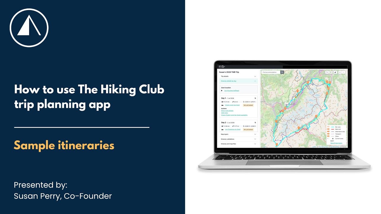 How to load a sample itinerary