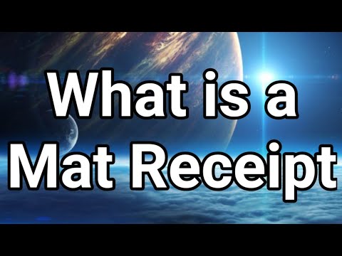 What is a Mat Receipt. Urdu/ English