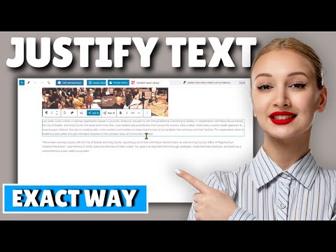 How to justify text in wordpress (2025)