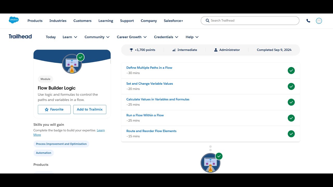 Set and Change Variable Values | Flow Builder Logic | Trailhead | Salesforce | Virtual Internship