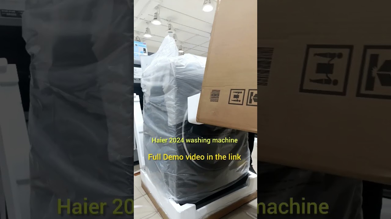 unboxing haier new front load washing machine #unboxing #haier #frontload