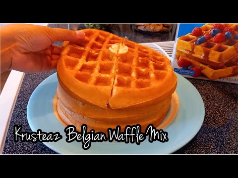 Krusteaz Belgian Waffle Mix | Chefman Perfect Pour Volcano Belgian Waffle Maker