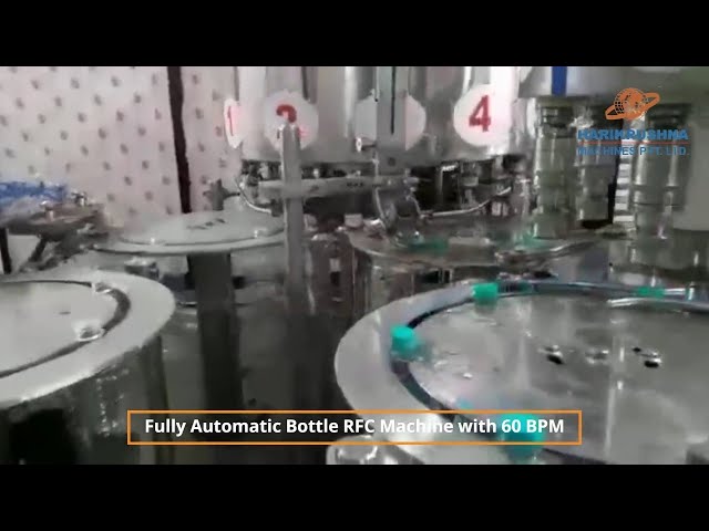 Automatic Filling Machines - Automatic Rotary (3 in 1) Rinsing/ Filling and Capping Machine ...