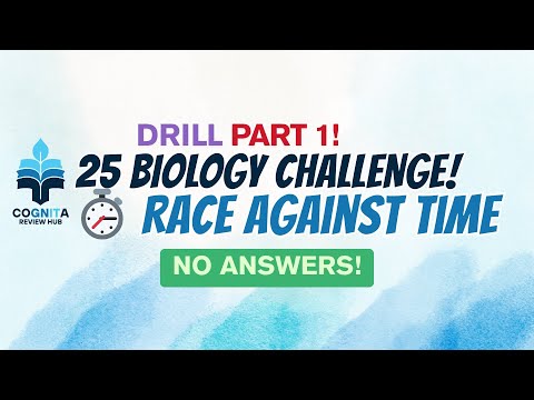 SET 1: BIOLOGY SPEED DRILL: 25 Rapid-Fire Questions #letreview