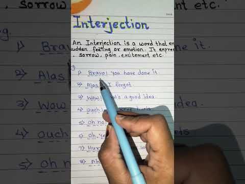 Interjection | what is interjection | #englishgrammar #grammarcourse #basicenglish