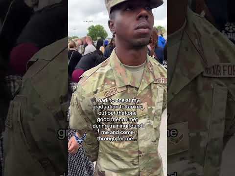 🔥 Must read! 🔥 A1C Usher didn’t have anyone from home at his graduation… but that didn’t mean he