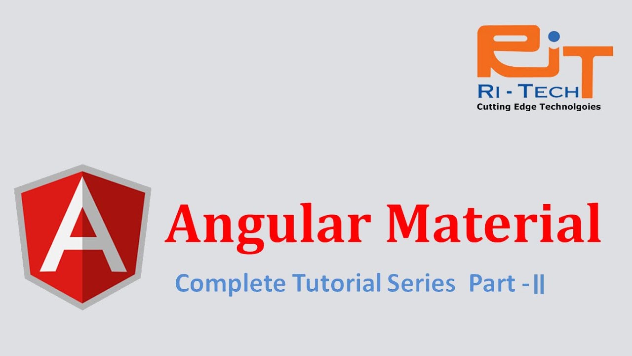 Angular Material Tutorial Part -2