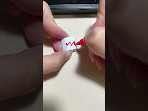 Drawing Kia car logo on the keyboard #shorts #diy #art #tiktok #trending