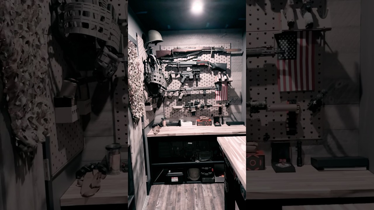 Ultimate Gun Room Setup! #gunroom #mancave #gallowtech @Gallowtechnologies