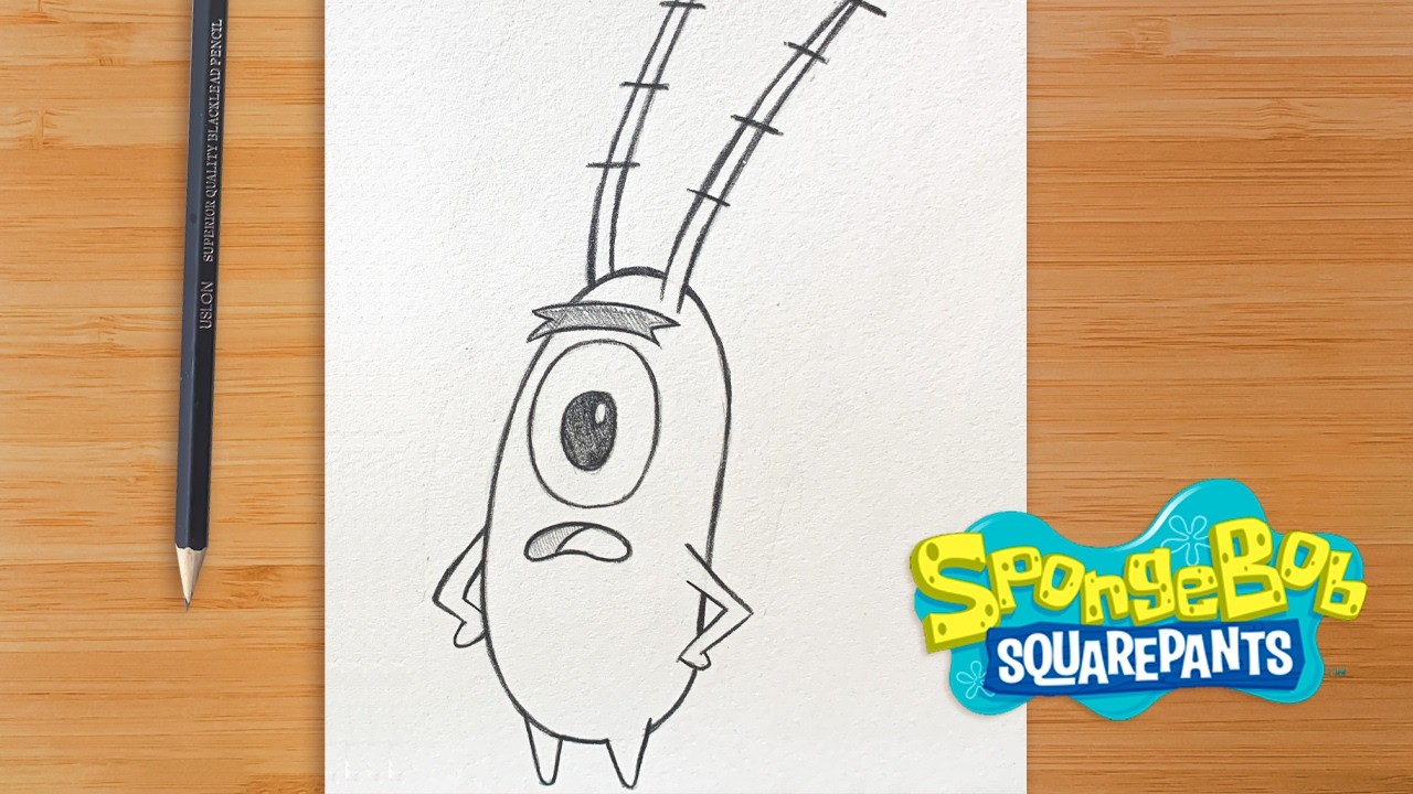 Easy Drawings #01 - How to Draw Plankton from SpongeBob ✏️