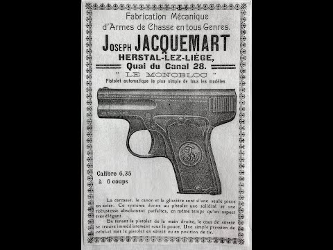 The Jacquemart Le Monobloc 6.35mm Pistol