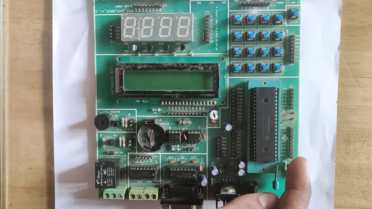Introduction of PIC 16F877A Microcontroller Development Board | Explanation Video