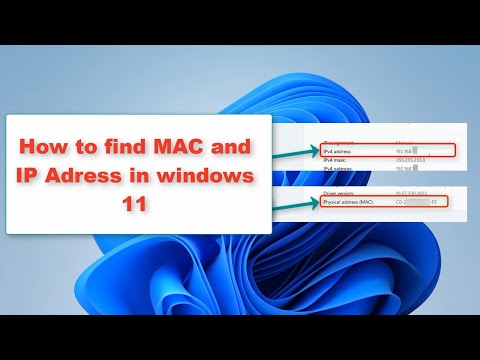 How to Find MAC Address and IP address on Windows 11. #windows11