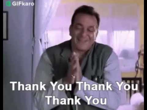 Thank You Thank You Thank You Sanjay Dutt Meme GIF😜