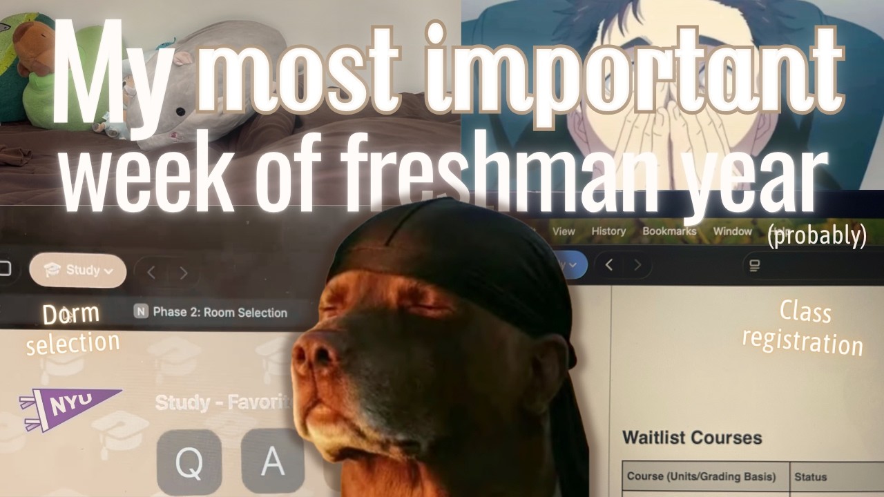 My Most Important Week of Freshman at NYU (probably) | Class Registration | Dorms | And More
